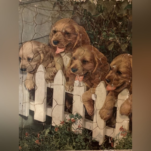 Art | Vintage Walzer No 10 Tray Puzzle Puppies | Poshmark